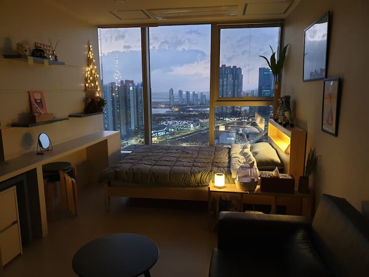 (New) Songcastle, Best View Of  Songdo 신축 초고층에서 힐링 - Incheon