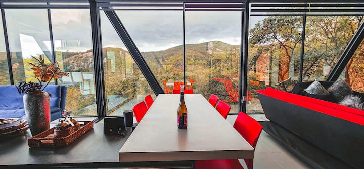 Hermosa Cabaña Moderna En La Sierra Súper Vista - Guanajuato