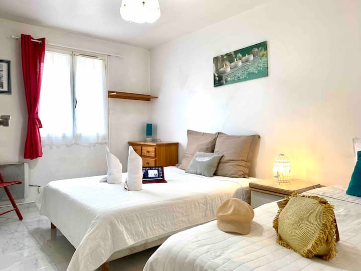 Chambre Double+ 1 Lit Simple. Appart F3 à Partager - Pontault-Combault