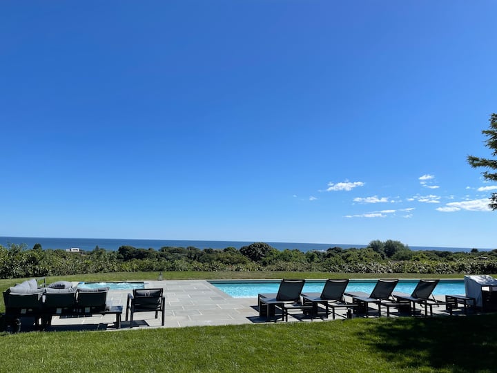 Ocean View Cold Plunge, Sauna, Pool, Jacuzzi - Montauk, NY