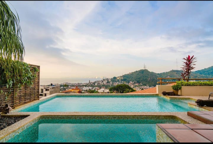 Stylish Villa & Casita - Ocean & Jungle Views - Puerto Vallarta