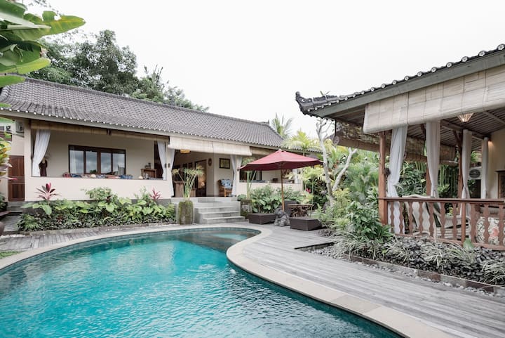Villa Shanti - Spacious 3 Br  Pool N Views In Ubud - Ubud