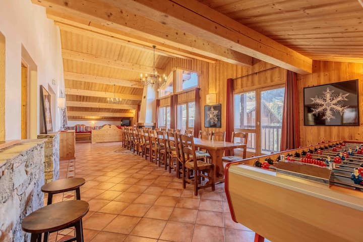 Arcs 2000: 32 People, Entire Chalet With Mont Blanc View And Close To The Slopes - Francia