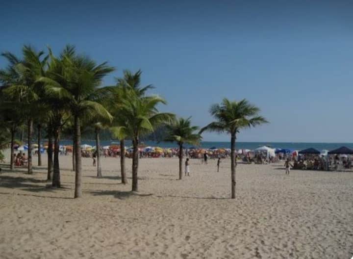 Apto 100m Praia, 1 Dorm., Mirim - Praia Grande
