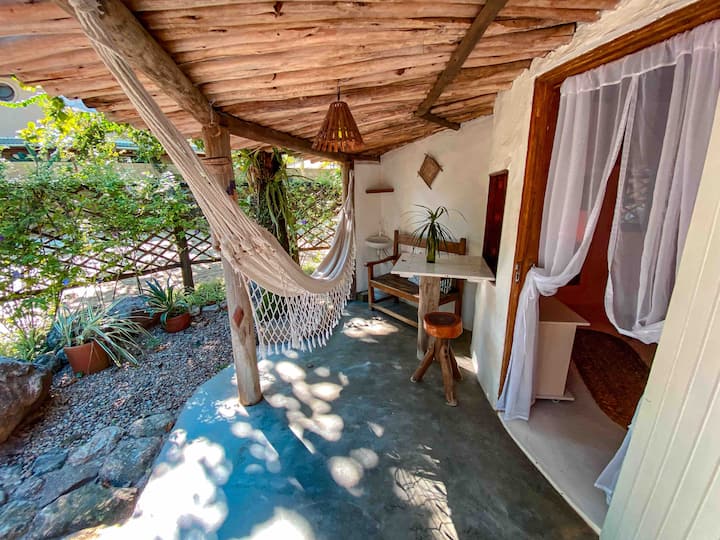 Cabana -7- Rústica E Romântica Pé Na Areia. - São Sebastião