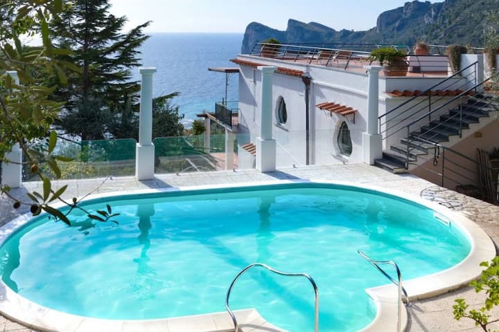 Private Sea-view Villa In Nerano Near The Beach - Capri