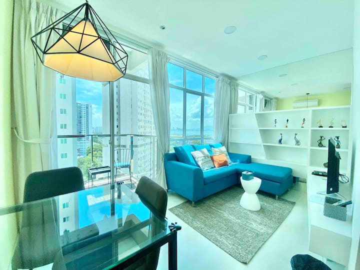 @Straitsgarden #Seaview #3pax #2br 2bath #Clean - Penang Island