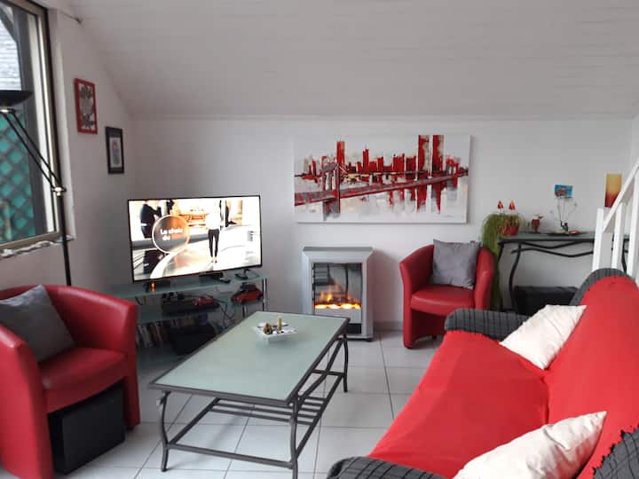 Apt 80m2,2 Sdb,terrasse 32m2, Plein Centre - Plage Le Pouliguen