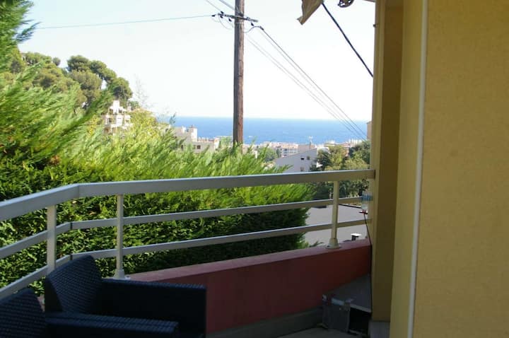 Beau 4 Pieces Vue Mer A Roquebrune Cap Martin - Menton
