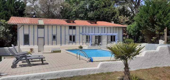 Maison Landaise Avec Piscine - Labenne