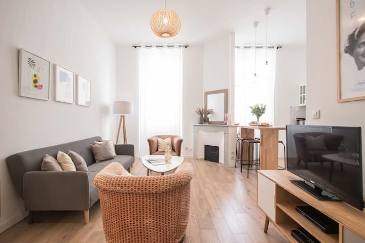 Beautiful Central Apartment  2 Min. Walk To Beach - Cannes
