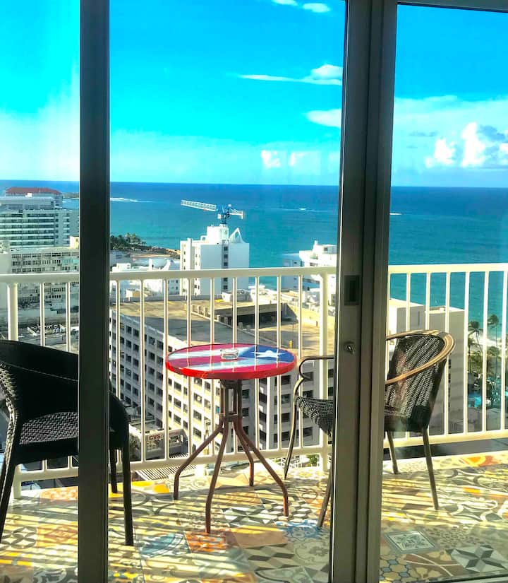Ocean View, 22 Floor, Wifi, Parking Optional - Puerto Rico