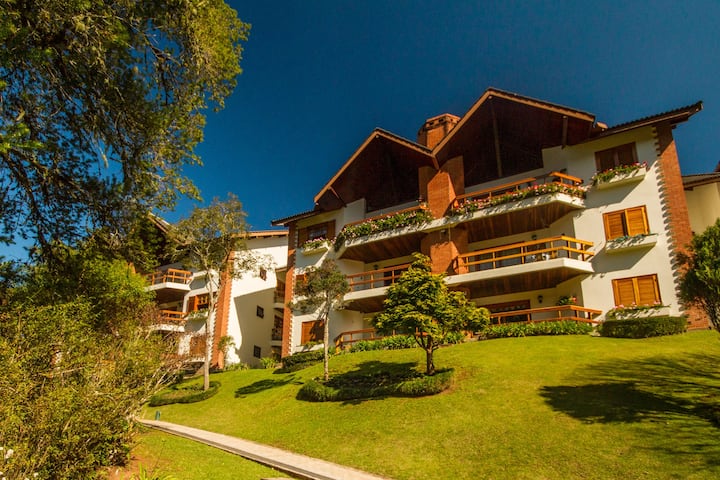 1 Apto Em Cond. Fechado - Aceita-se Pet Pequeno - Campos do Jordão