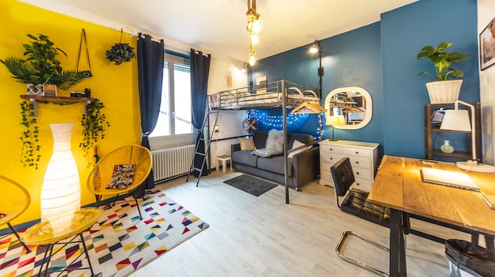 Loft Atypique Climatisé Brotteaux/part Dieu - Lyon