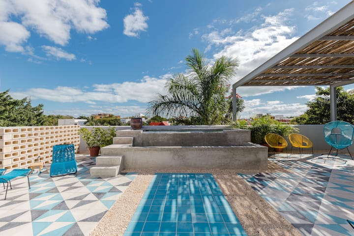 Studio Qs Downtown Cancún Peaceful + Roof Pool - Cancún