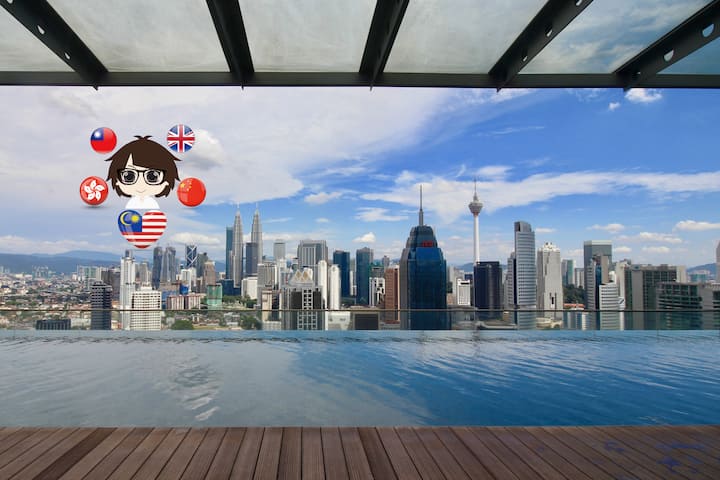 B30-kl City Cozy Home 2 Beds 1-6 Pax Infinity Pool - Kuala Lumpur
