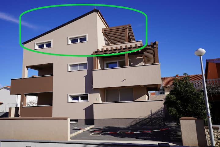 3 Zimmer Penthouse Wohnung - Vir, Kroatien