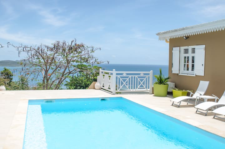 Océane ( 2 Pers ) Dans Villa Créole Avec Piscine - Martinique