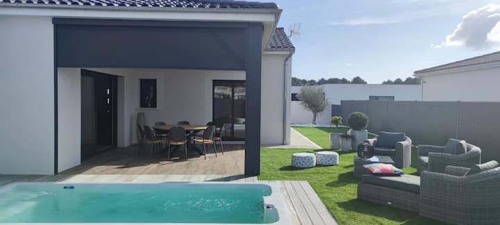 La Villa Du Cépage : Spa De Nage Privatif - La Tremblade