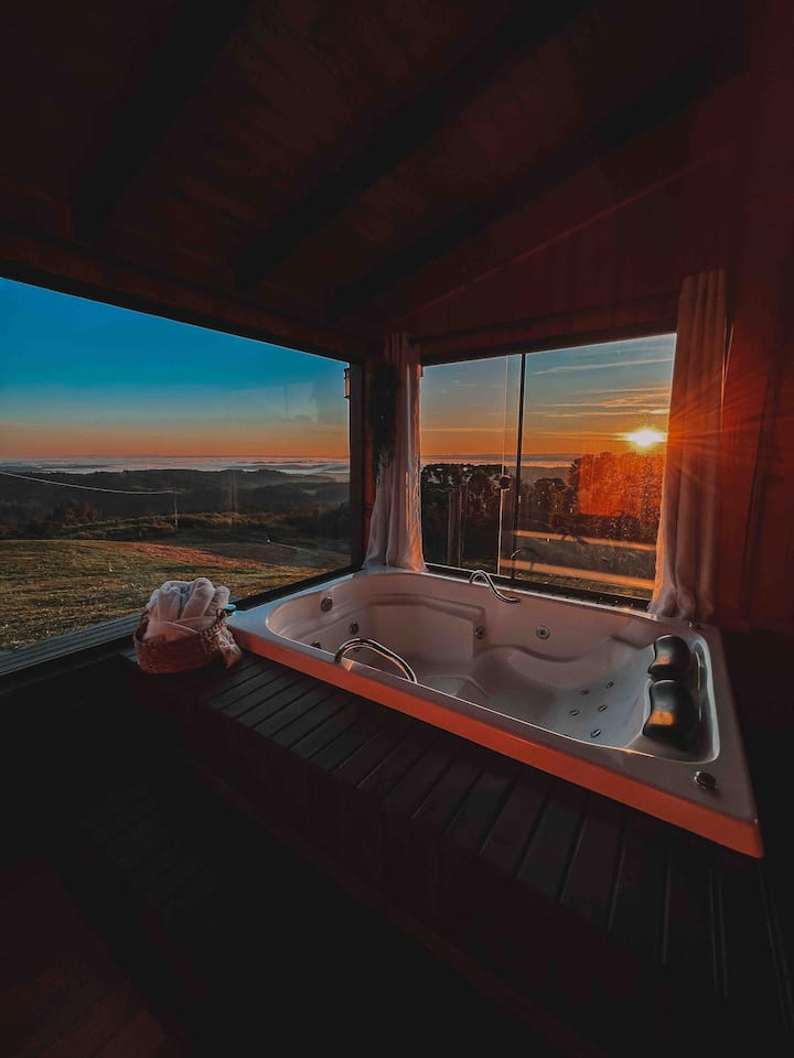 Cabana Romântica Na Serra Catarinense Com Jacuzzi - Bom Retiro
