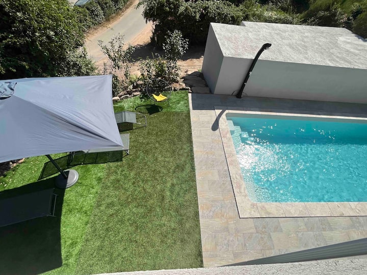 Villa Neuve Plage à 200m Et Piscine Chauffée - Zonza