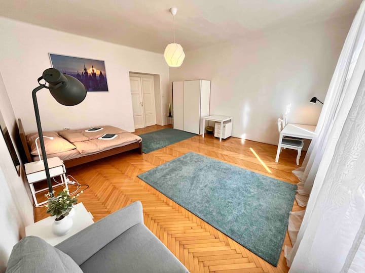 Central Gem: Bright & Spacious 116m2 Private Flat - Prague