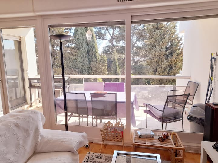 Plan Des 4 Seigneurs ☀ Appart Lumineux Vue Arborée - Montpellier