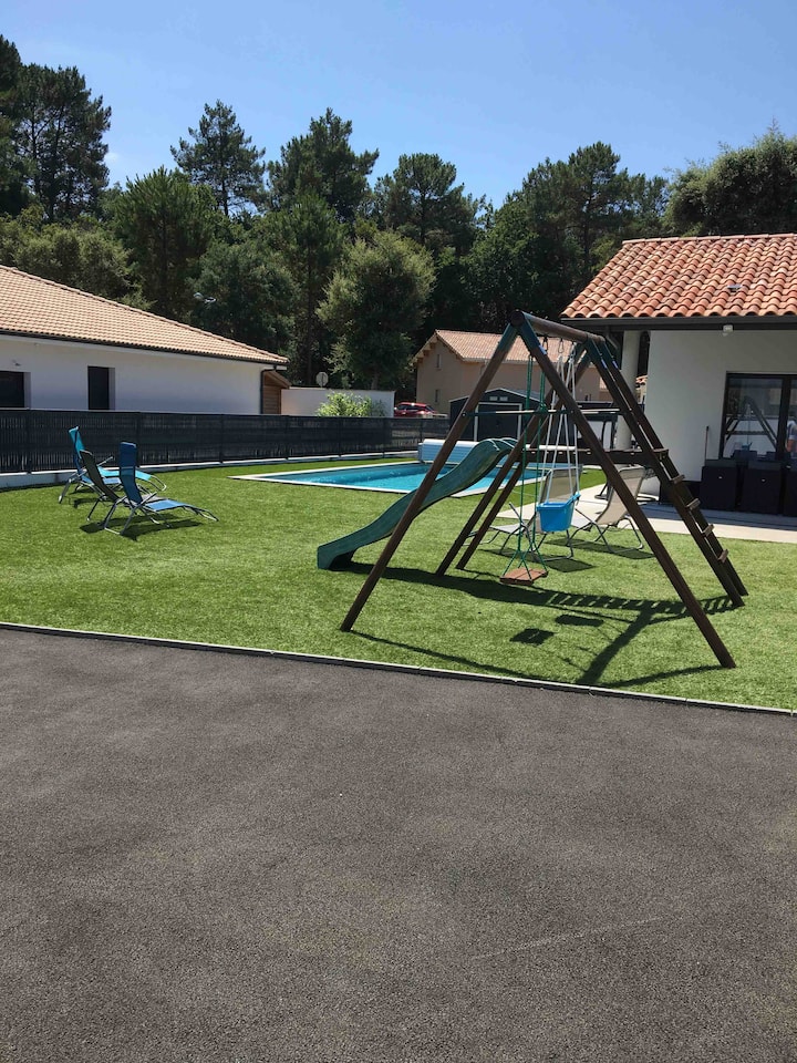 Villa Climatisé 3 Chambres Avec Piscine Chauffée - Labenne