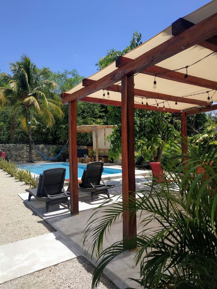 Casa Pimienta. Casa Entera. Wi-fi, Piscina - Bacalar