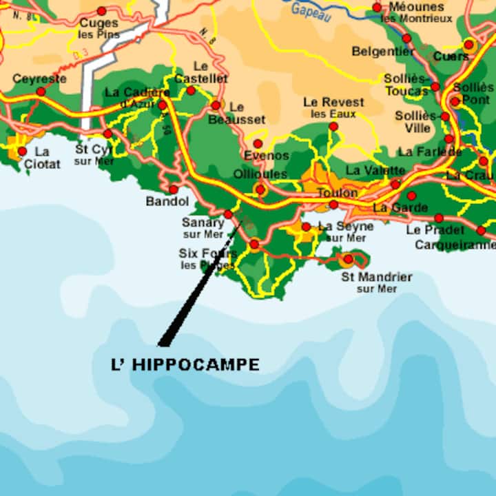 Vacation Rental Studio Near The Sea - Six Fours Les Plages - Six-Fours-les-Plages