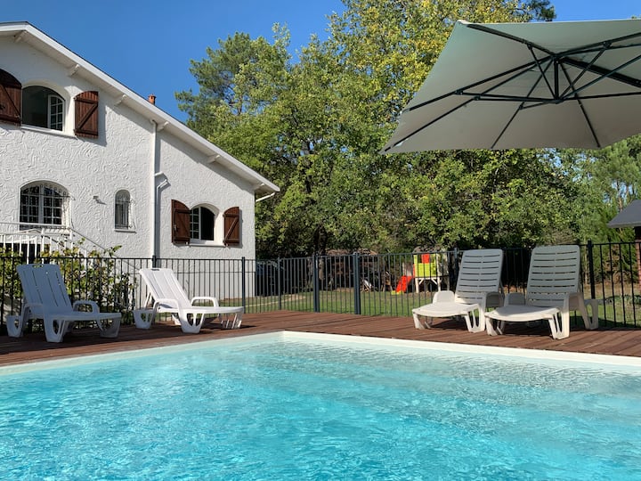 Magnifique Villa Familiale Piscine - 12 Personnes - Sanguinet