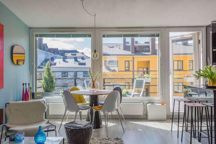 Punavouri Top-floor Designer Apartment + Terrace - Helsinki