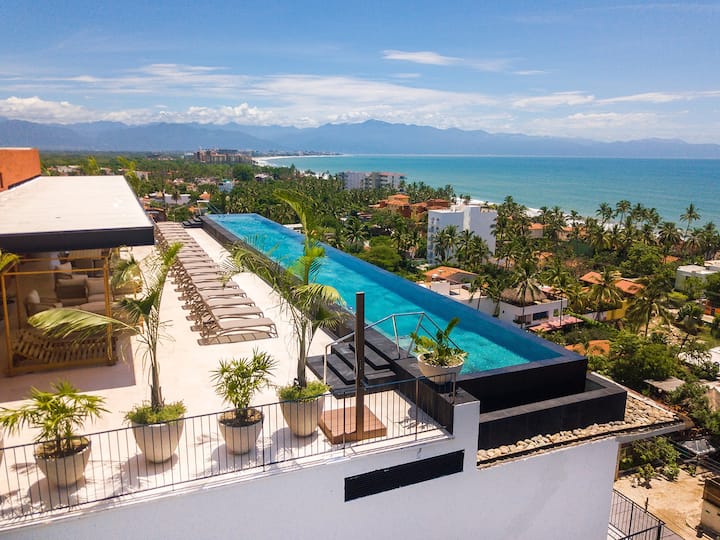 Bucerias Condo- Rooftop Ocean Views W/pool! - Bucerías