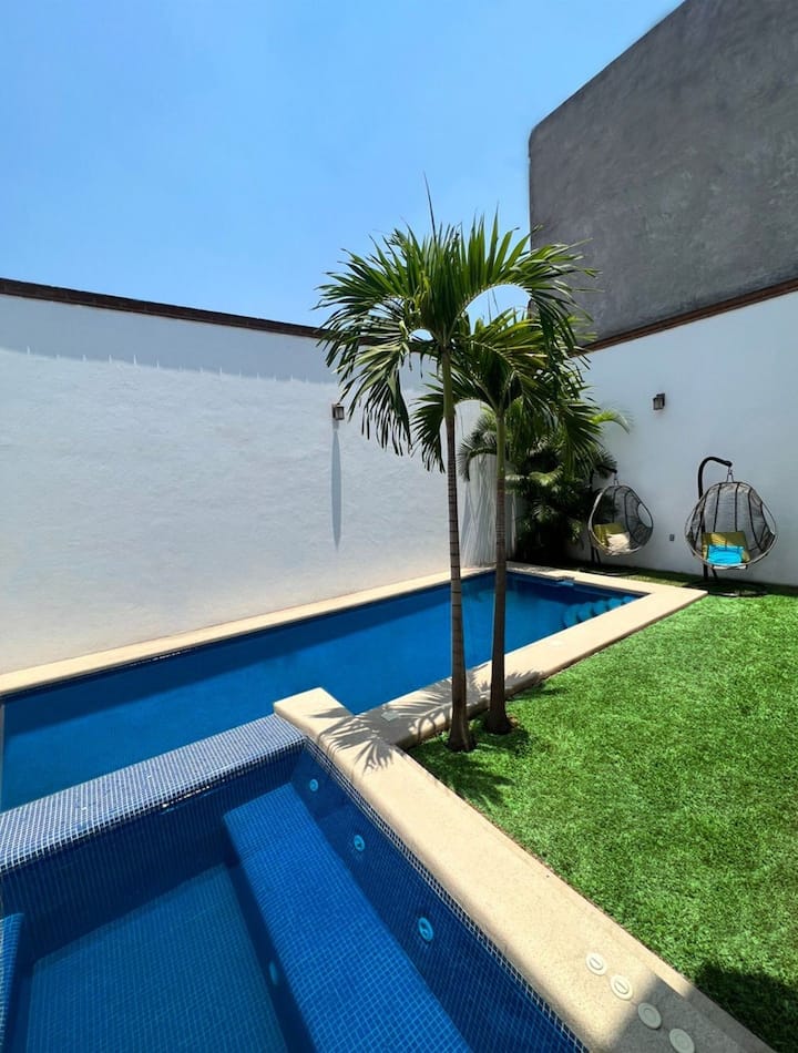 House With Heated Pool (Solar Panel) And Ac - Cuernavaca