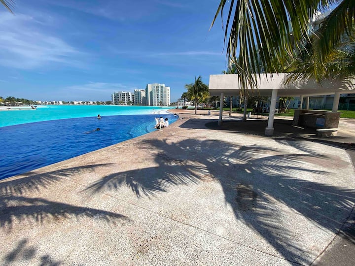 Casa Con Acceso A Laguna De Agua Cristalina - Costa Dorada