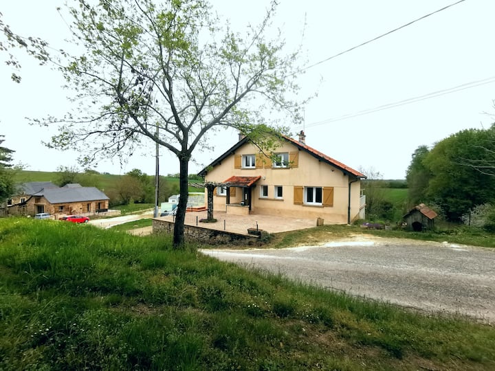 Maison Dans La Campagne Avec Belle Vue. - Villefranche-de-Rouergue