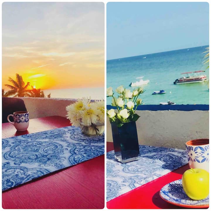 Villa Lulú • Terraza Frente Mar • Wifi • Ac Ruinas - Yucatán