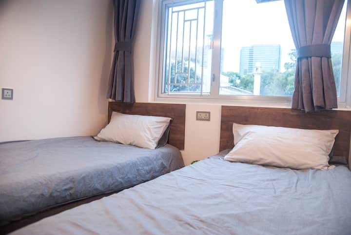 Twin Bed 1min-mtr@tst, Refreshing + Convenience! - 香港