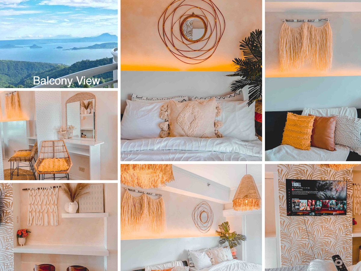 Aesthetic Boho at 21st flr TAAL VIEW - Apartments for Rent in Tagaytay ...