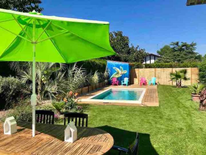 Spacieux Logement Dans Villa Avec Piscine Chauffée - Seignosse