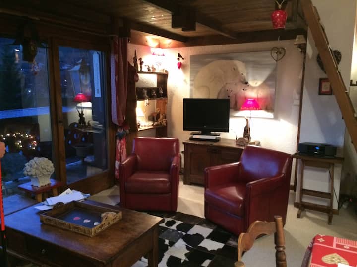 Megève:duplexe Ensoleillé Proche Place Du Village - Megève