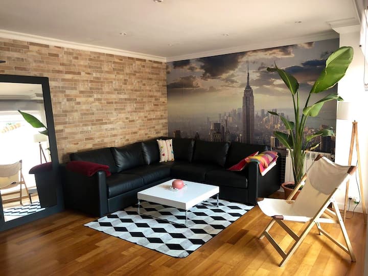 Apartamento New Yorkino Con Terraza Chill Out Bbq - Majadahonda