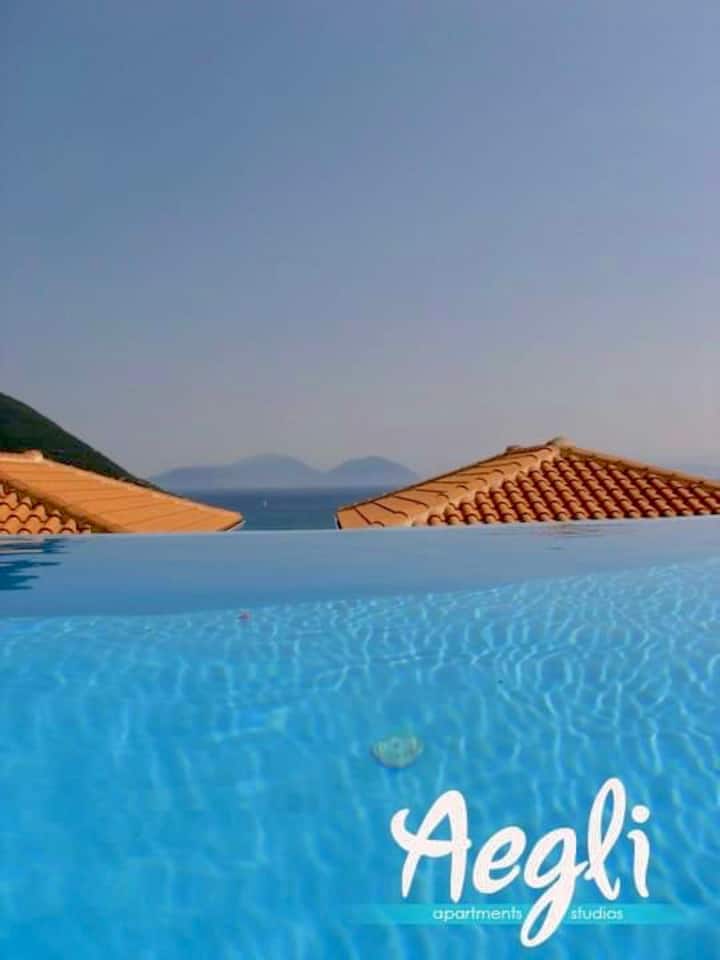 Aegli Apartment On Swimming Pool Level - Lefkada