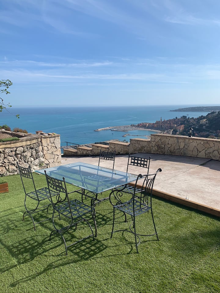 Villa Sur Les Hauteurs De Menton - Menton