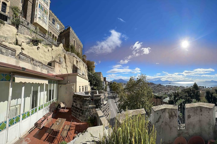 Fantastic City Center View From A Castle - Naples
