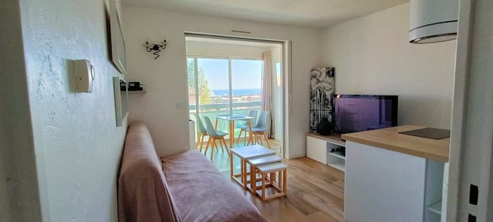 Studio Coin Nuit 1-3 Pers -Vue Mer Piscine Parking - Saint-Paul-de-Vence