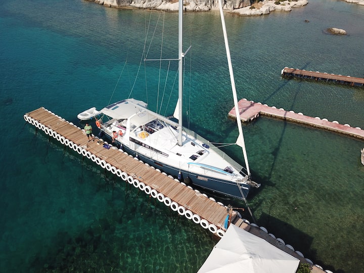 Overnight Stay On Sailing Yacht In Kas Marina - Kaş