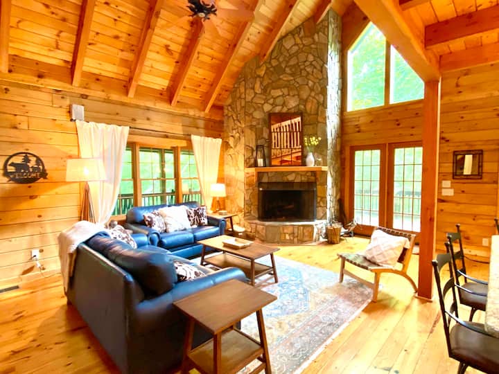 Creekside Cabin | Private 20 Acres, Pond & Hot Tub - Boone, NC