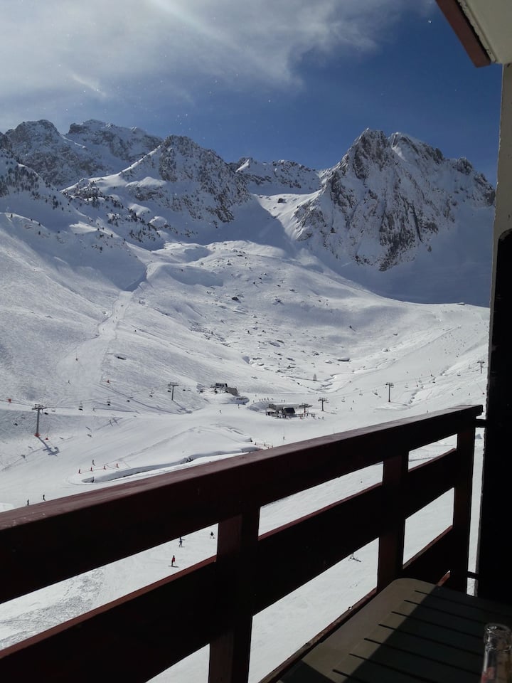 Studio 4/5 Couchages Tout Confort Pied Des Pistes - La Mongie