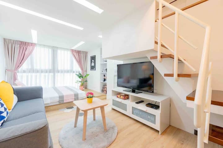 Fo Apt W/ Lift Near Ximen Mrt 西門町Loft 近西門地鐵站 獨立浴室 - Taipei